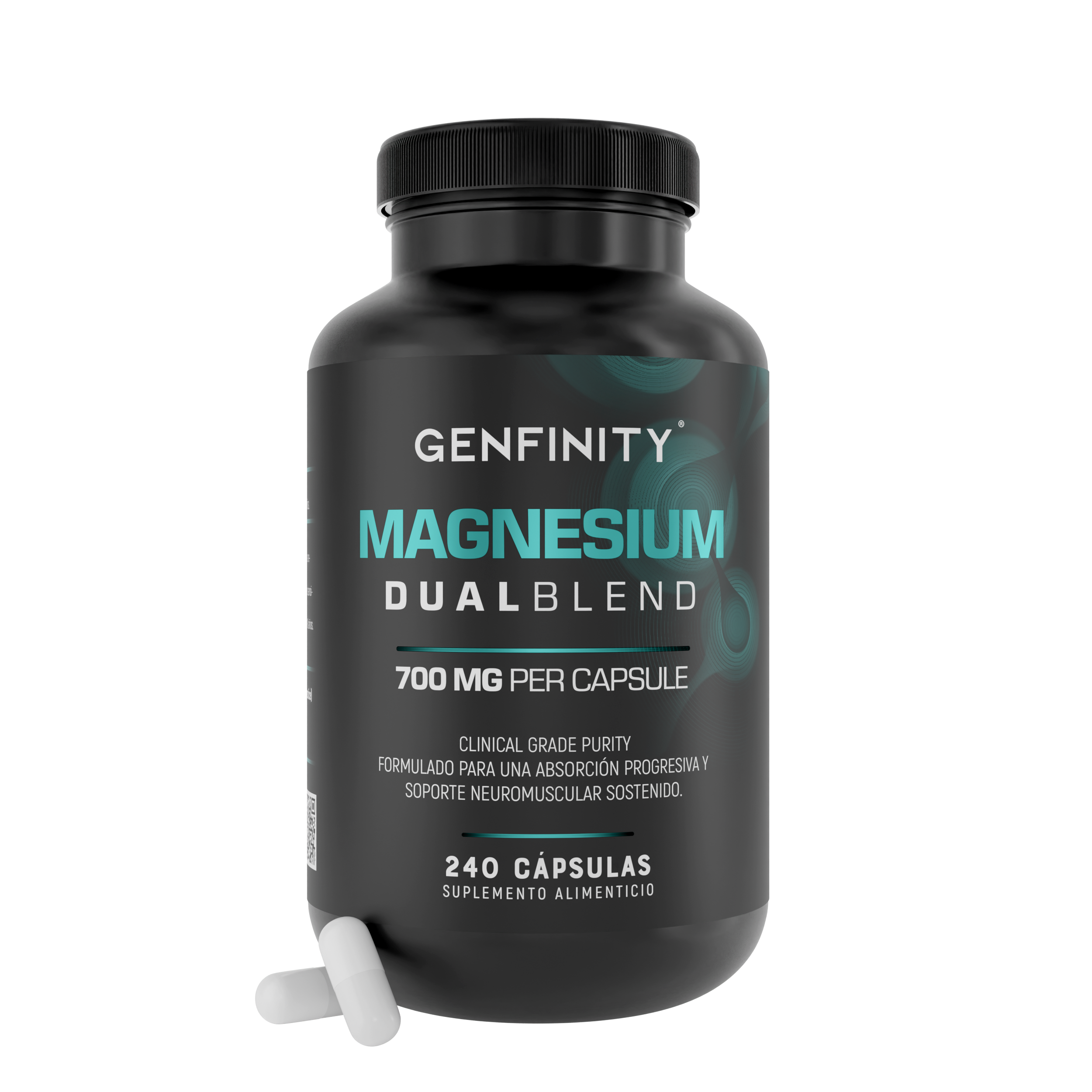 Magnesio Dual Blend 700 mg – 240 Cápsulas | Magnesio Citrato y Glicina ...
